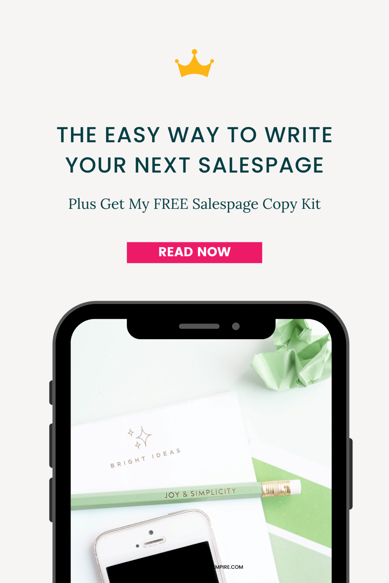 Salespage Copy Kit - How to Write Your Salespage Your Content Empire