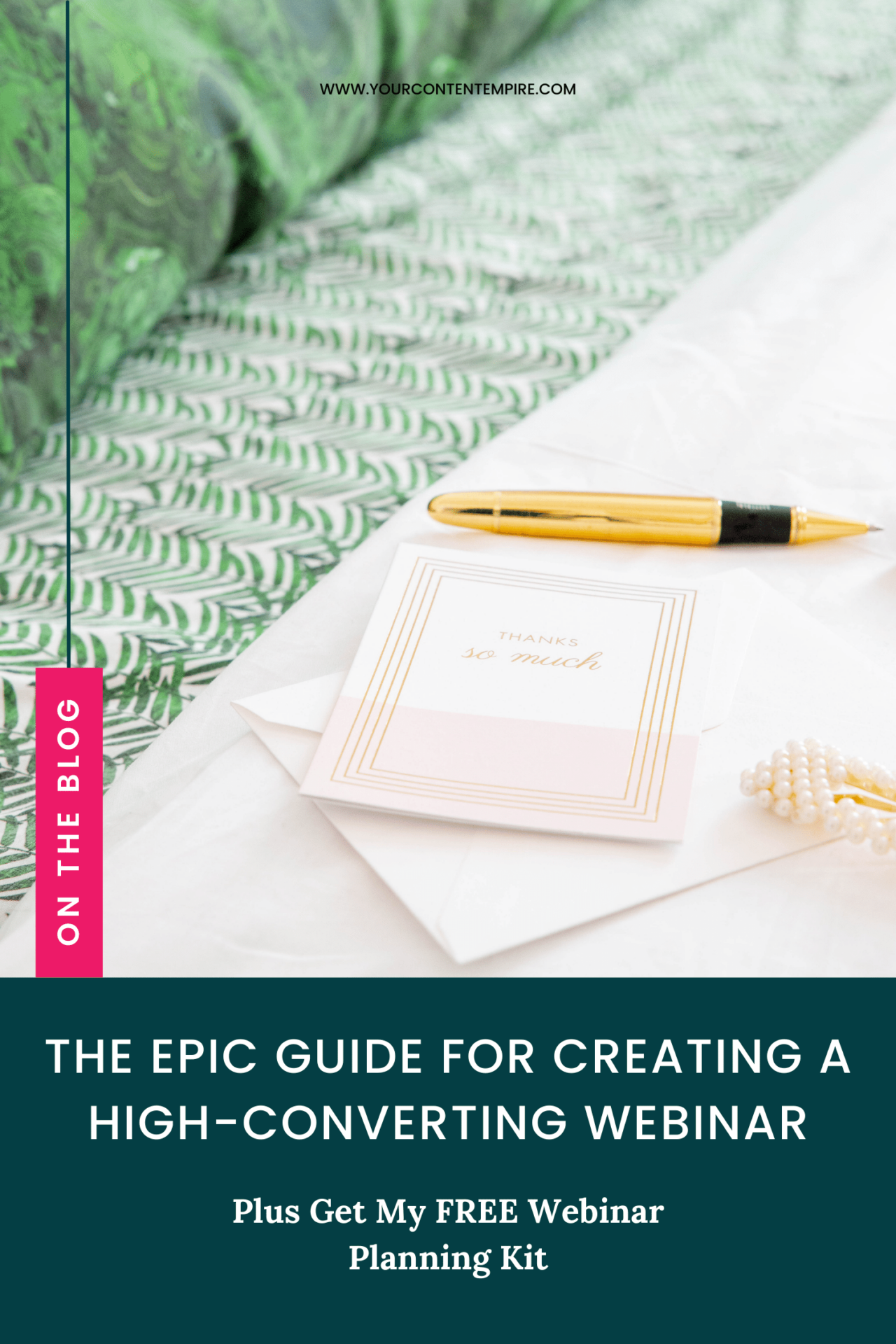 Webinar Planning Kit - How to Create a Webinar Your Content Empire