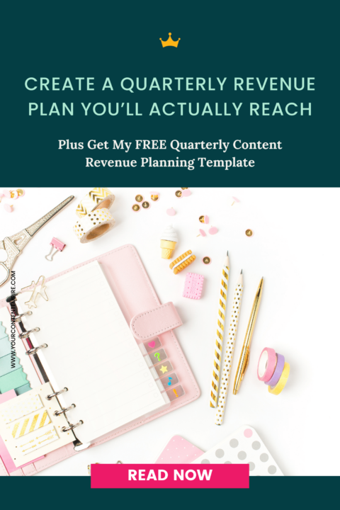 Quarterly Revenue Plan | Goal Guide - Your Content Empire