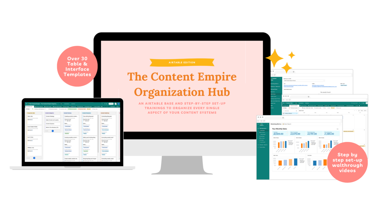 The Content Empire Organization Hub - Your Content Empire