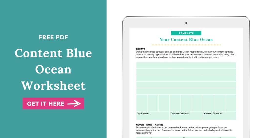 Find Your Content Sweet Spot Using the Blue Ocean Strategy Method ...